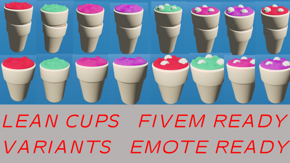 BLUE X FM | Lean Cups | With & Without Ice