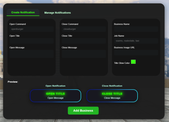UKX ApexMods · UKX Business Notification