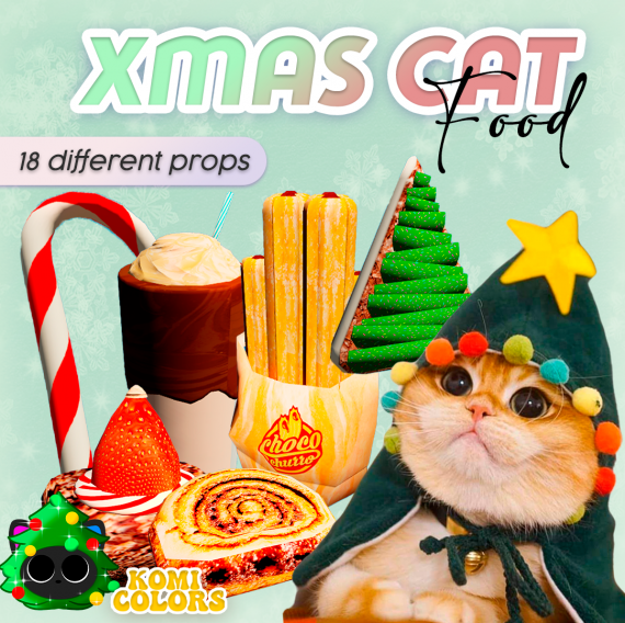 Komi Colors · XmasCat Food Props