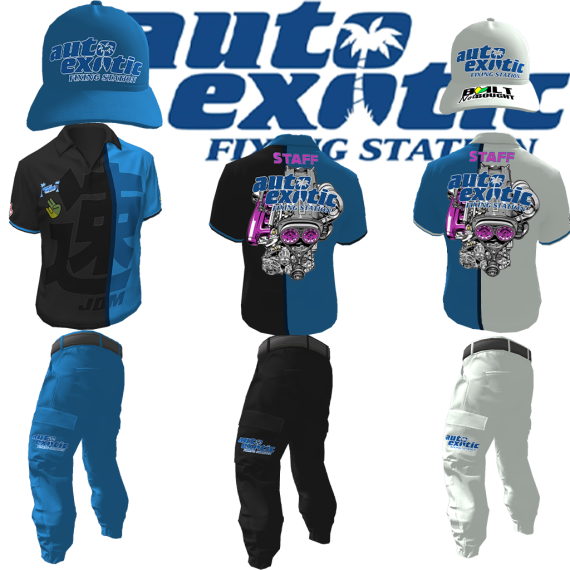 GTV Clothing · Auto Exotics 2 (Male + Female)