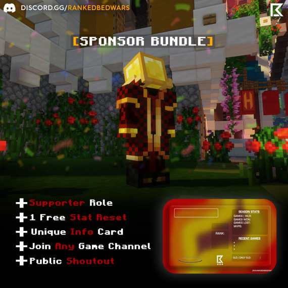 Ranked Bedwars Webstore | Supporter Bundle