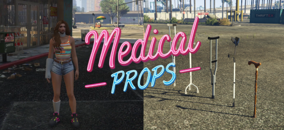 Incode Scripts · Medical Props with added Free Crutch Walking Script