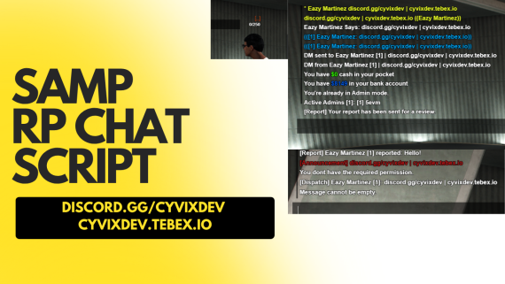 Cyvix Studios · SAMP | RP Styled Chat [OPEN SOURCE]