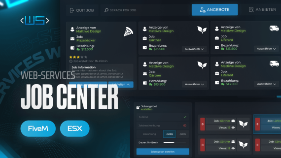 ws_jobcenter | FiveM Scripts | Web-Services Shop