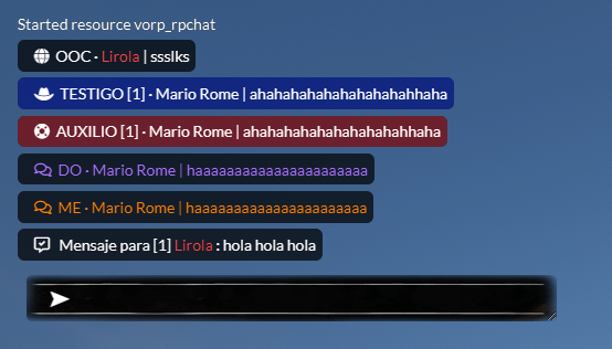 Scripts ESX | REDM VORP CHAT + RUMOR