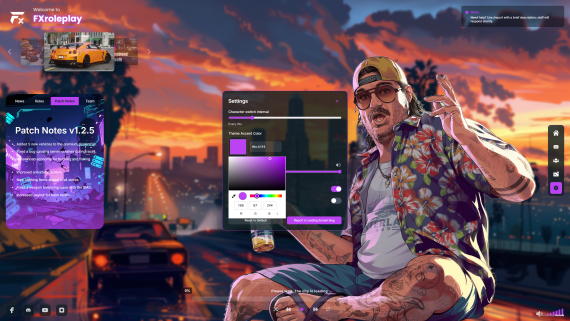 QuickFX · Modern & Interactive FiveM Loading Screen (Fully Configurable [QB-Core/ ESX/ Standalone]