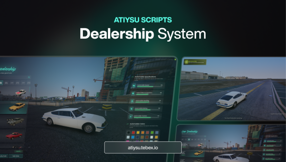 Premium FiveM Scripts | Dealership | Atiysu Scripts | Best ESX & QBCore Scripts