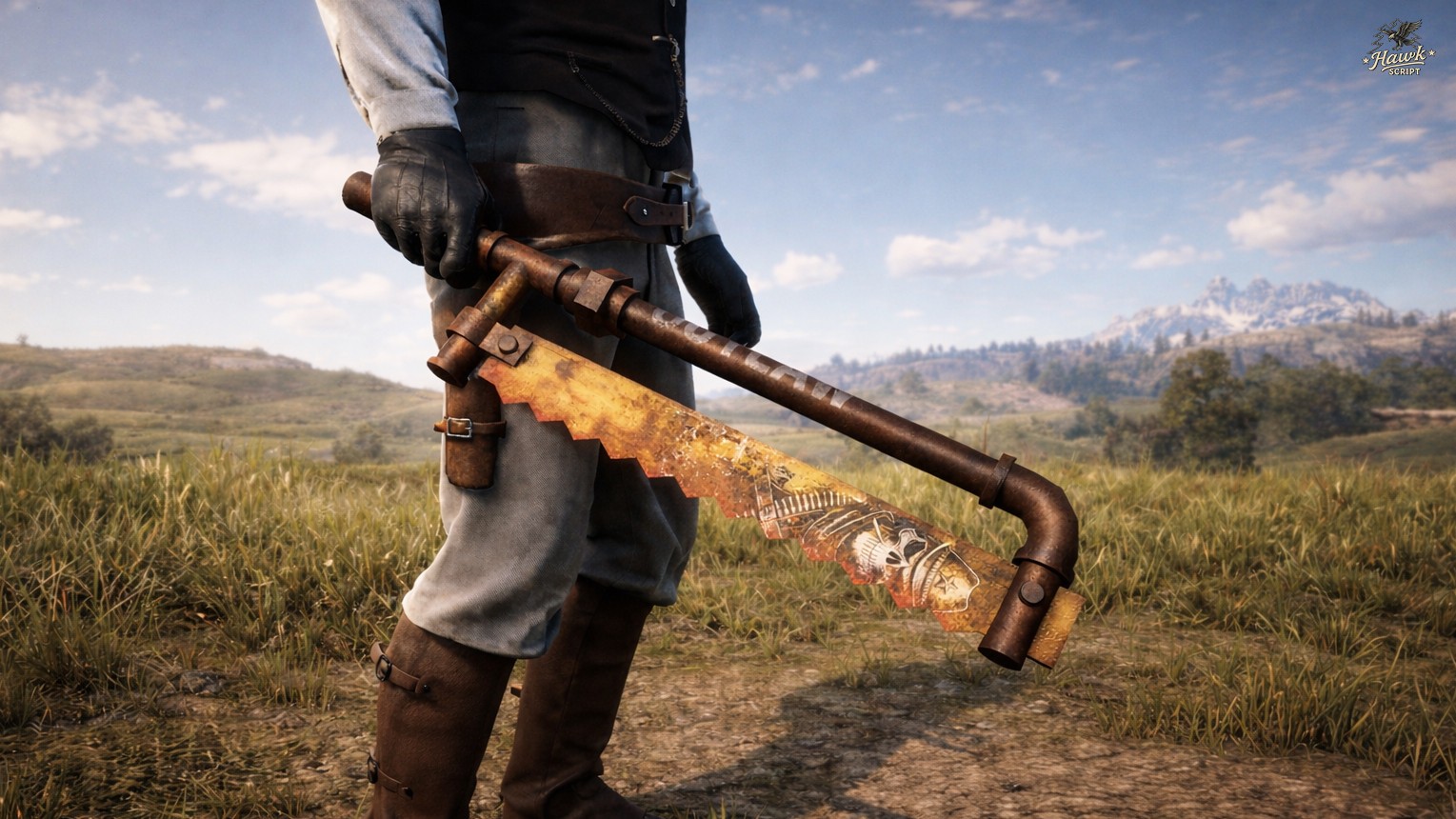 HAWK-SCRIPT · Hawk Machete Skin – Outlaw Rust