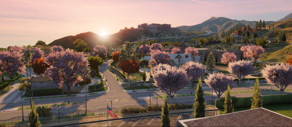 Tanaya's Market | Jacaranda Trees | Pink and Orange | FiveM