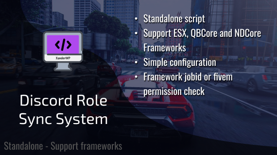 XanderWP FiveM scripts webstore | Discord Role Sync