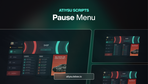 Premium FiveM Scripts | Pause Menu | Atiysu Scripts | Best ESX & QBCore Scripts