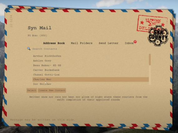 Blue's Syn Scripts | VORP Syn Mail