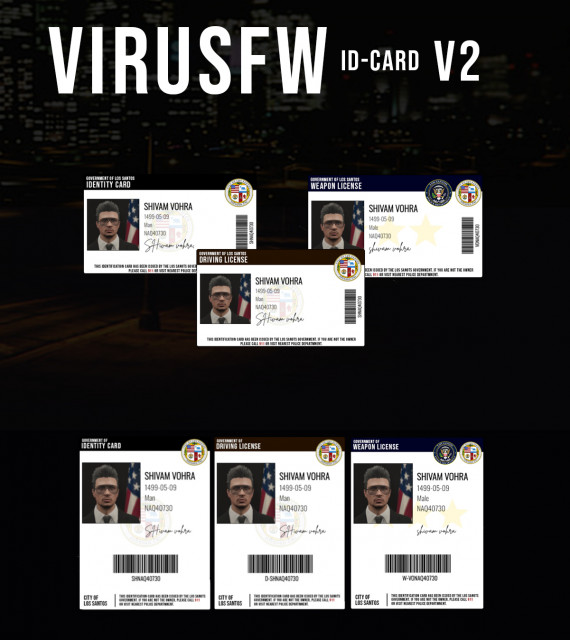 Virus Framework | VIRUS-IDCARD SCRIPT EXTENDED VERSION | QBCORE