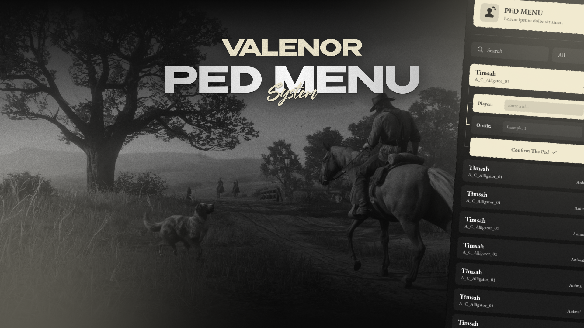 RedM Scripts - Premium RedM Resources & Mods | Valenor Studio