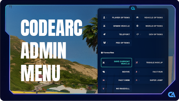 CodeArc · Admin Menu