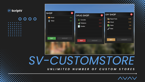 ScriptV FiveM | [ESX] SV-CUSTOMSTORE {1.1.0}