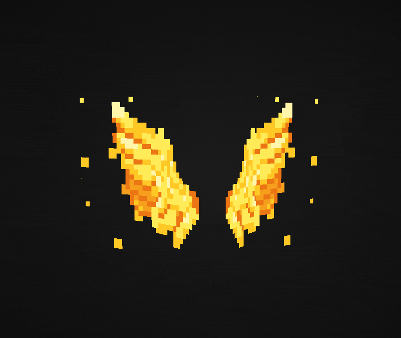 Feather Client | Pixel Fire Wings
