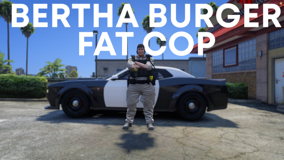 hitman development | Bertha "Fat Cop" Burger