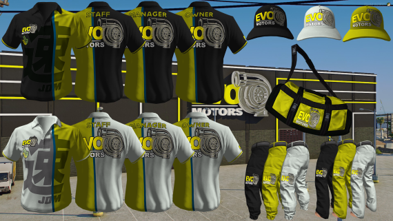 GTV Clothing · Evo Motors JDM Uniform 1