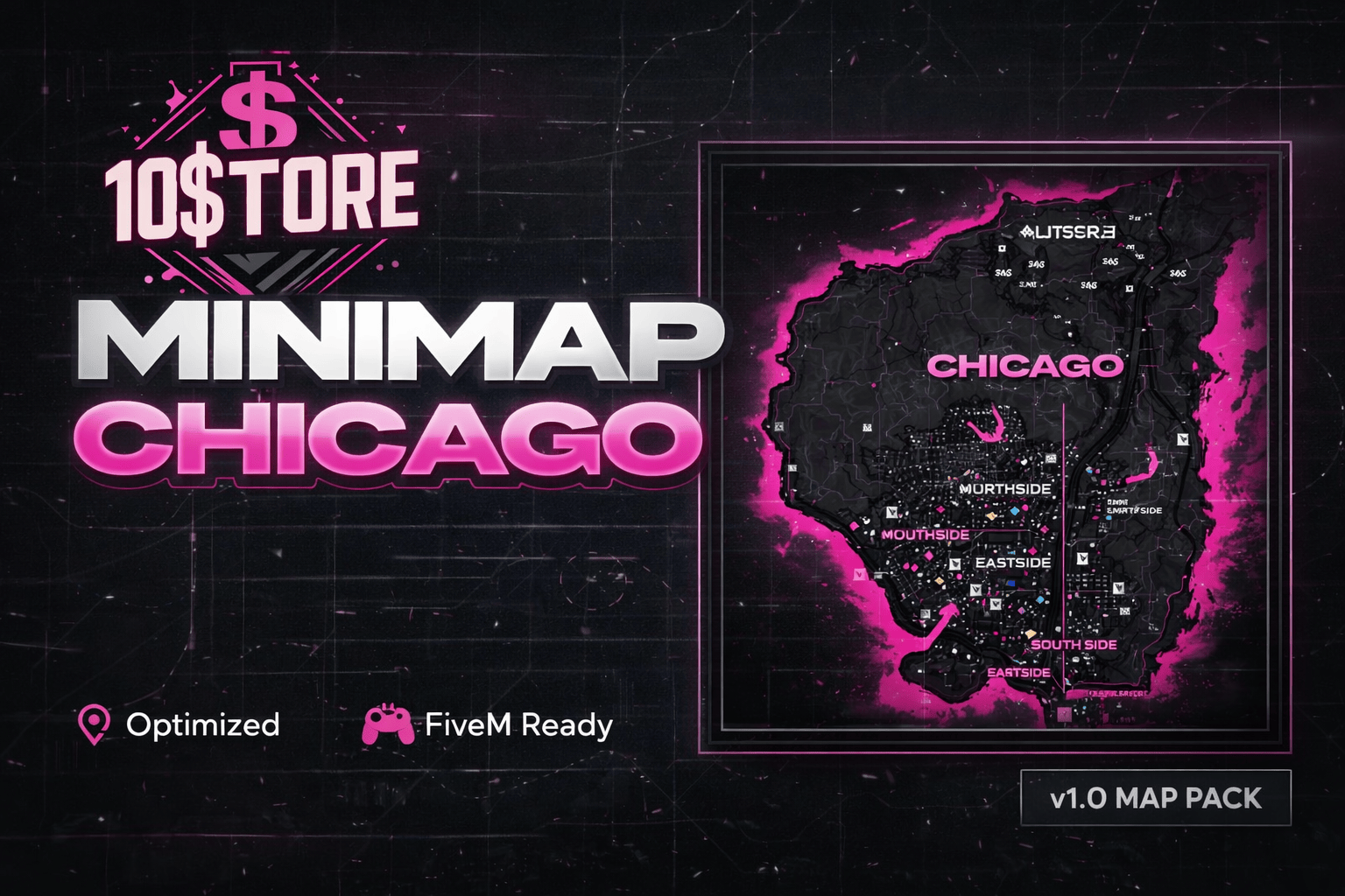 10$tore | PINK CHICAGO MINIMAP FIVEM