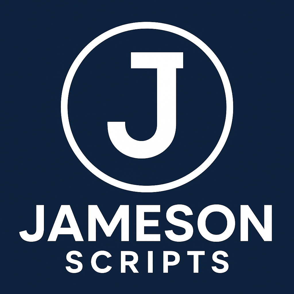 Jameson Scripts · Welcome