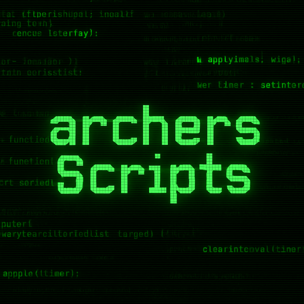 Archers Scripts · Welcome