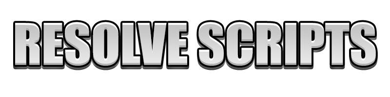 ResolveScripts · Welcome