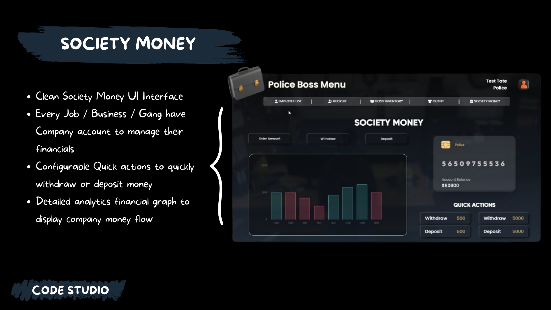 Code Studio | Gang & Boss Menu