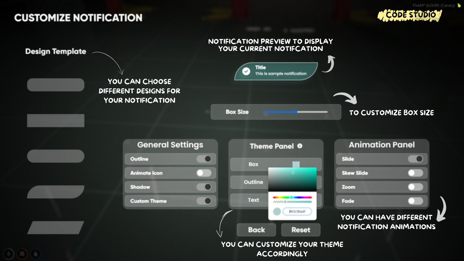 Code Studio | Advanced Notification