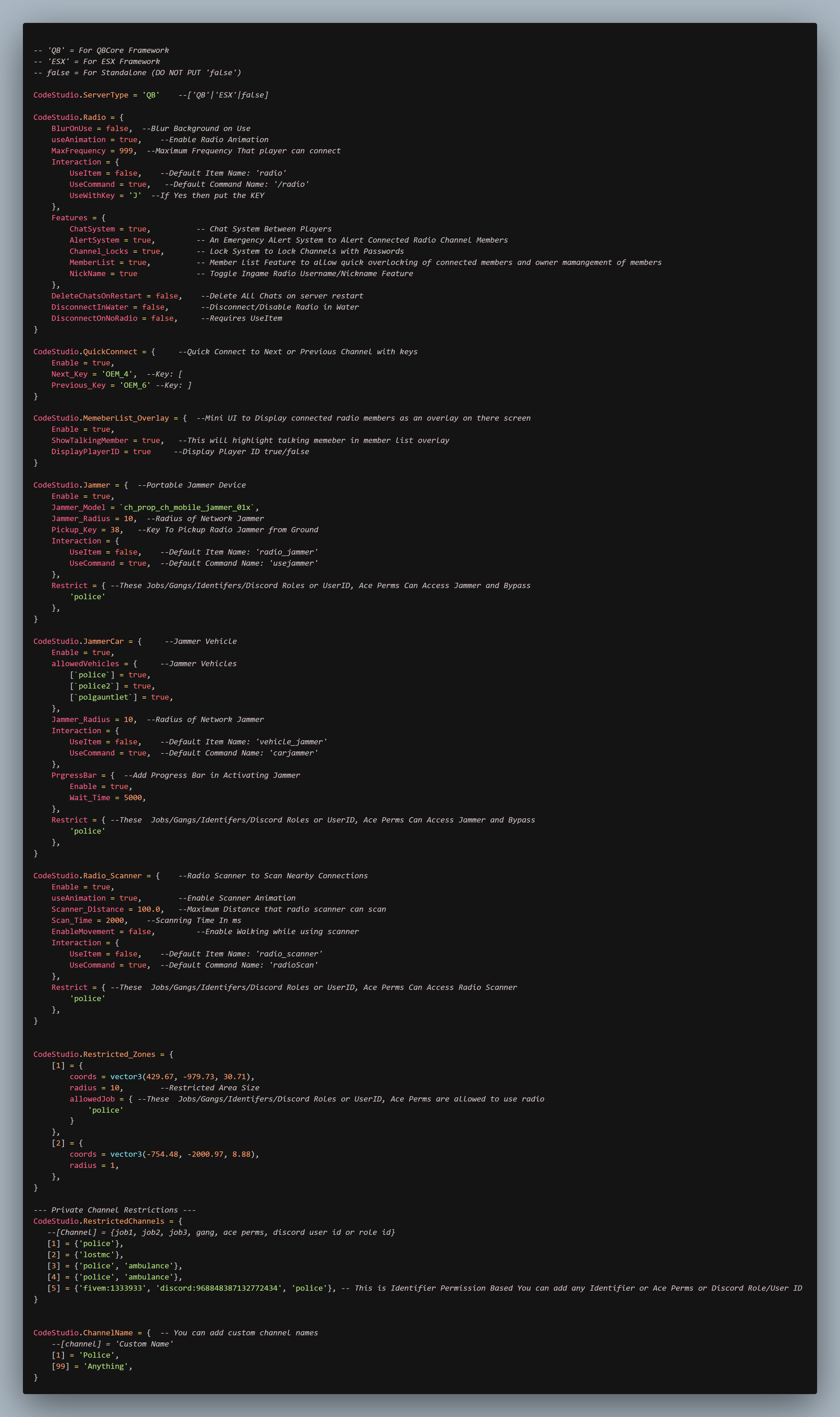 Code Studio | Advanced Radio | Walkie Talkie