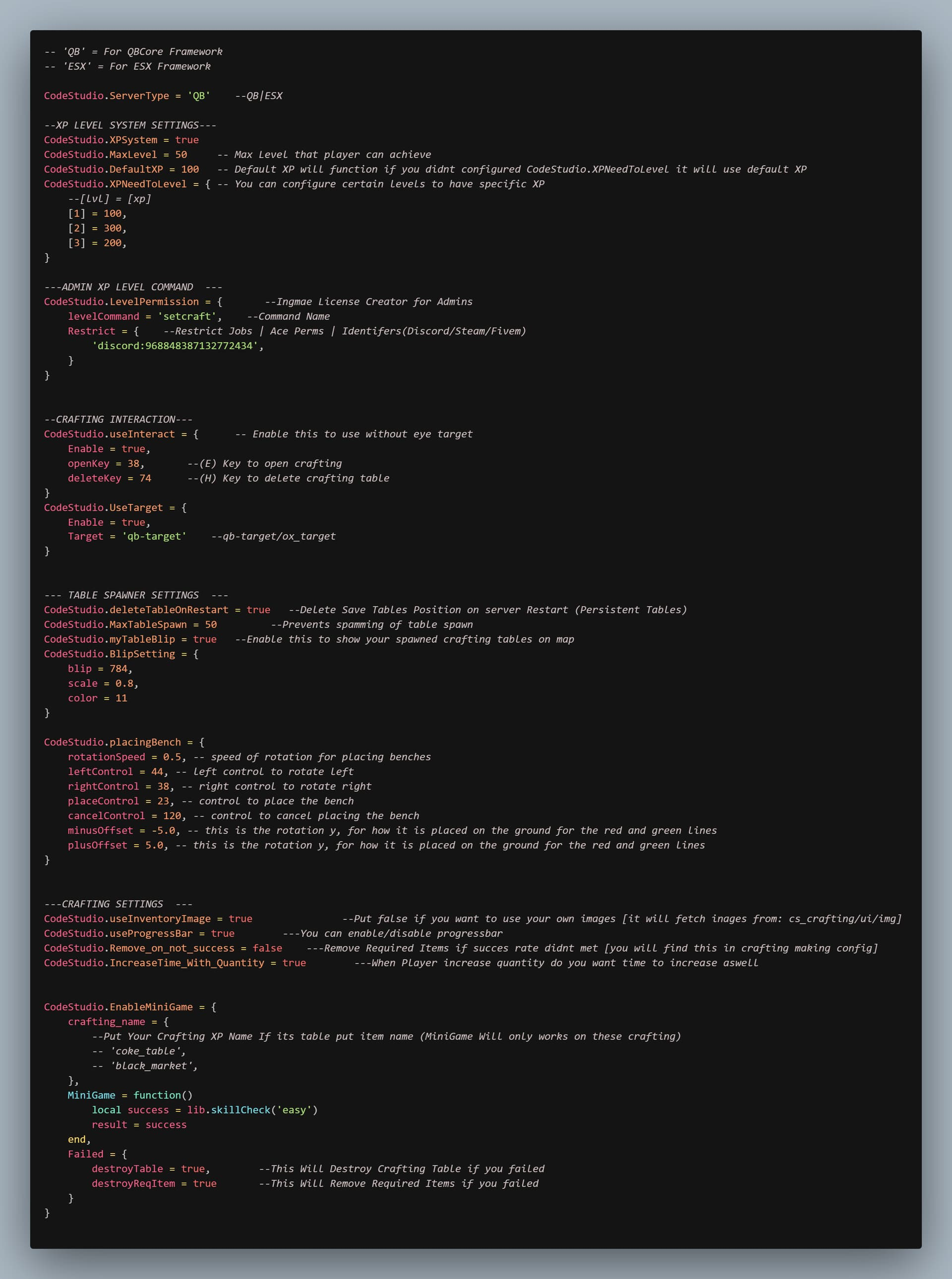 Code Studio | Modern Crafting | Portable Crafting Stations + Levels