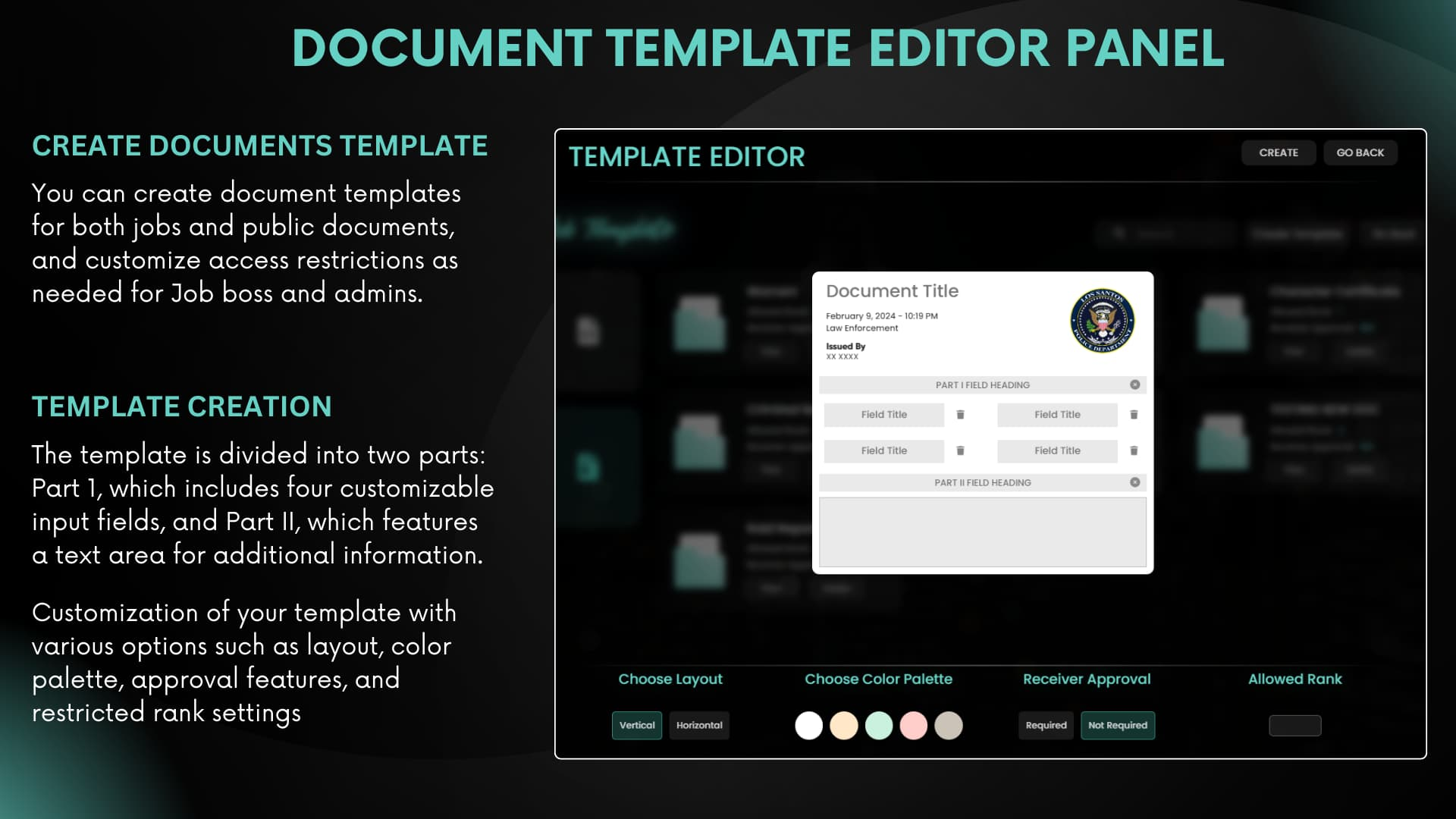 Code Studio | Documents System | Document Creator