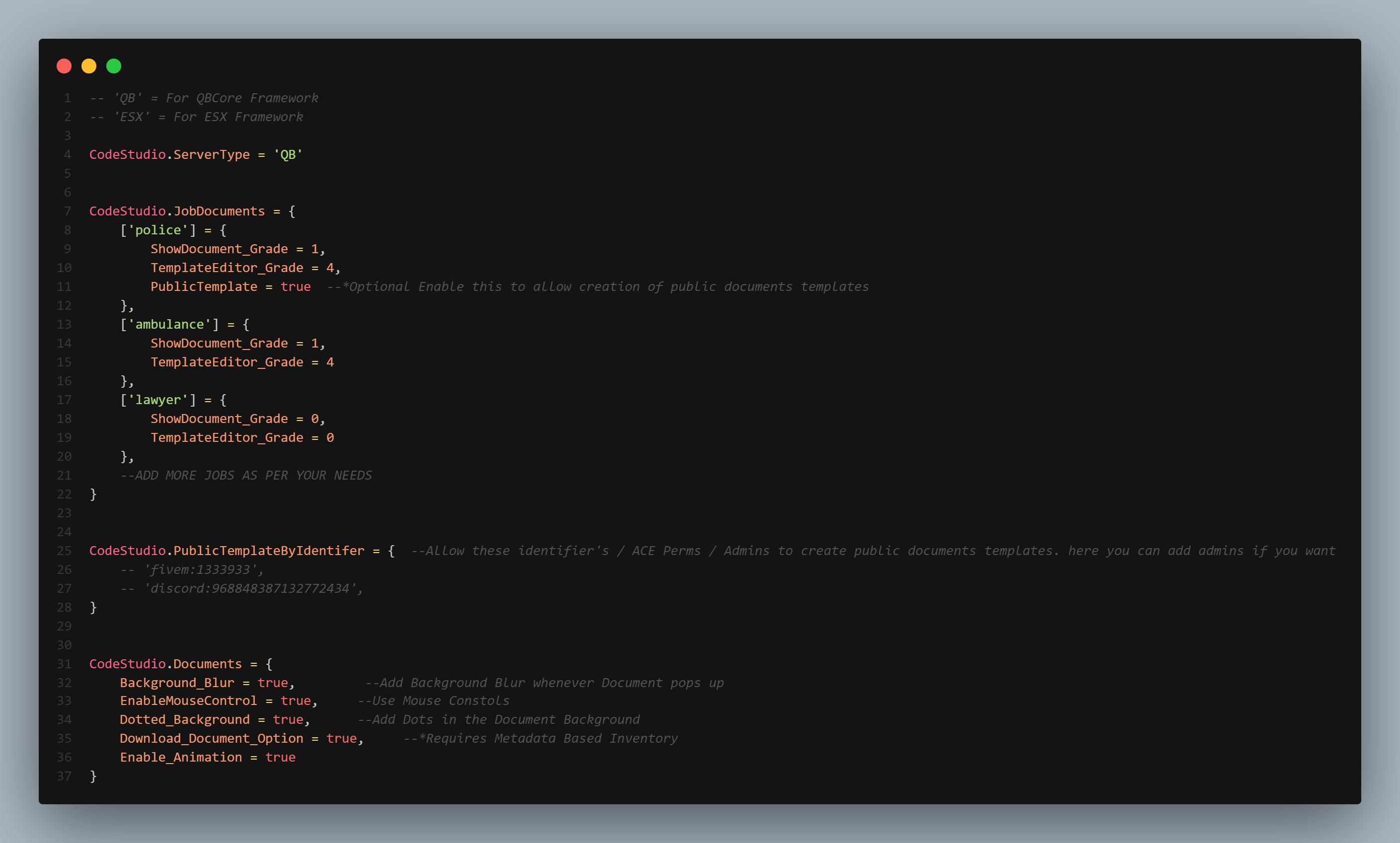 Code Studio | Documents System | Document Creator
