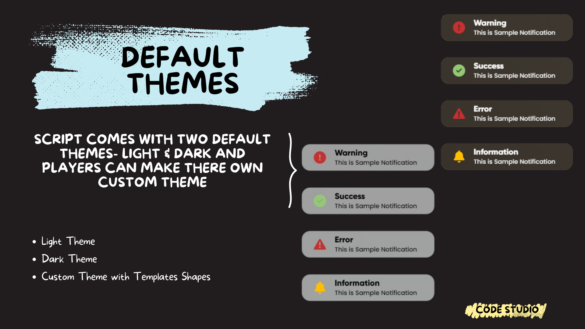 Code Studio | Advanced Notification