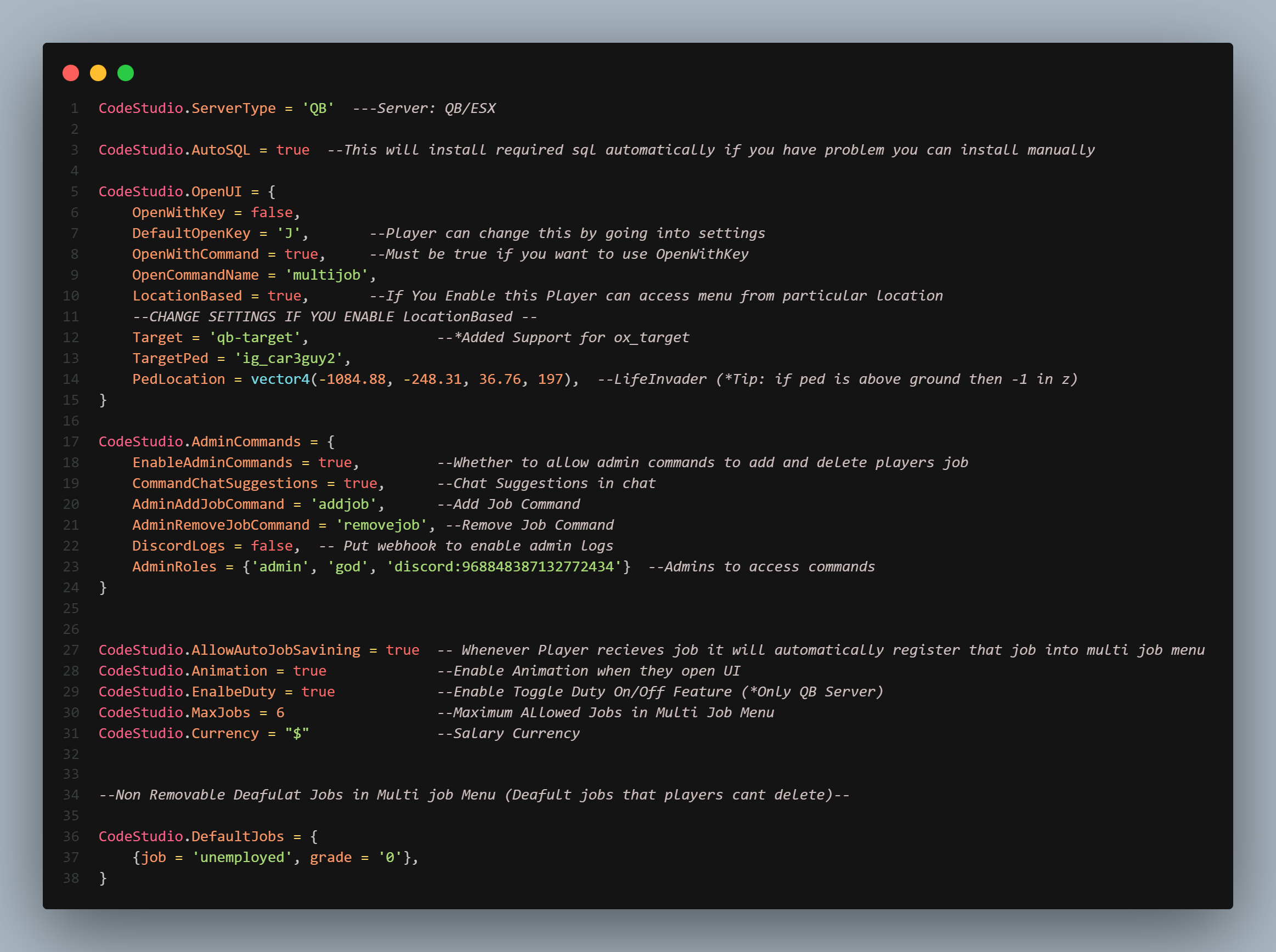 Code Studio | Multi Job Selection System