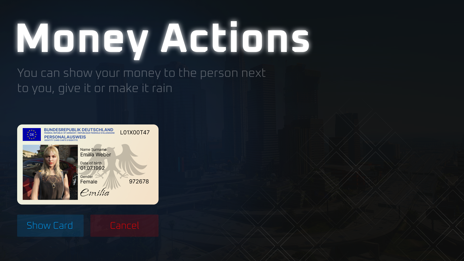 Fivem Wallet System Script – ESX/QBCore