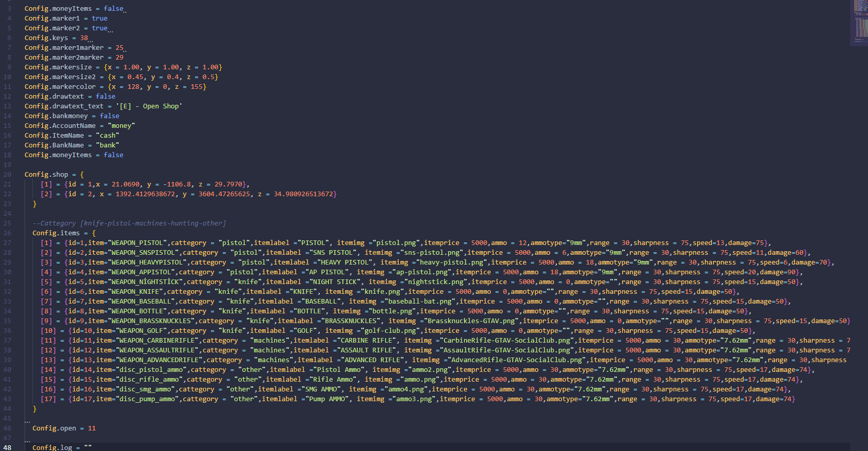 DebuX | [OPEN SOURCE] Weapon Shop