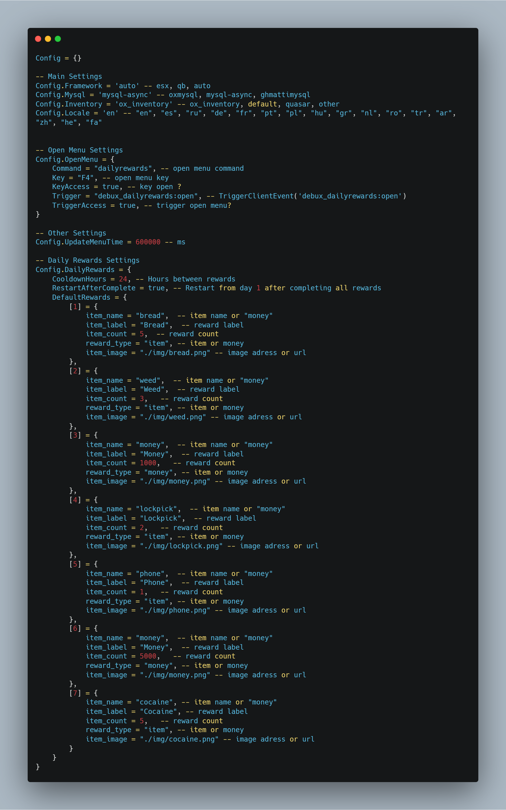 DebuX | [A][OPEN SOURCE] Daily Reward