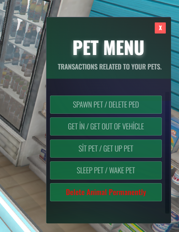 DebuX | [A][OPEN SOURCE] Pet Shop and Pet Script