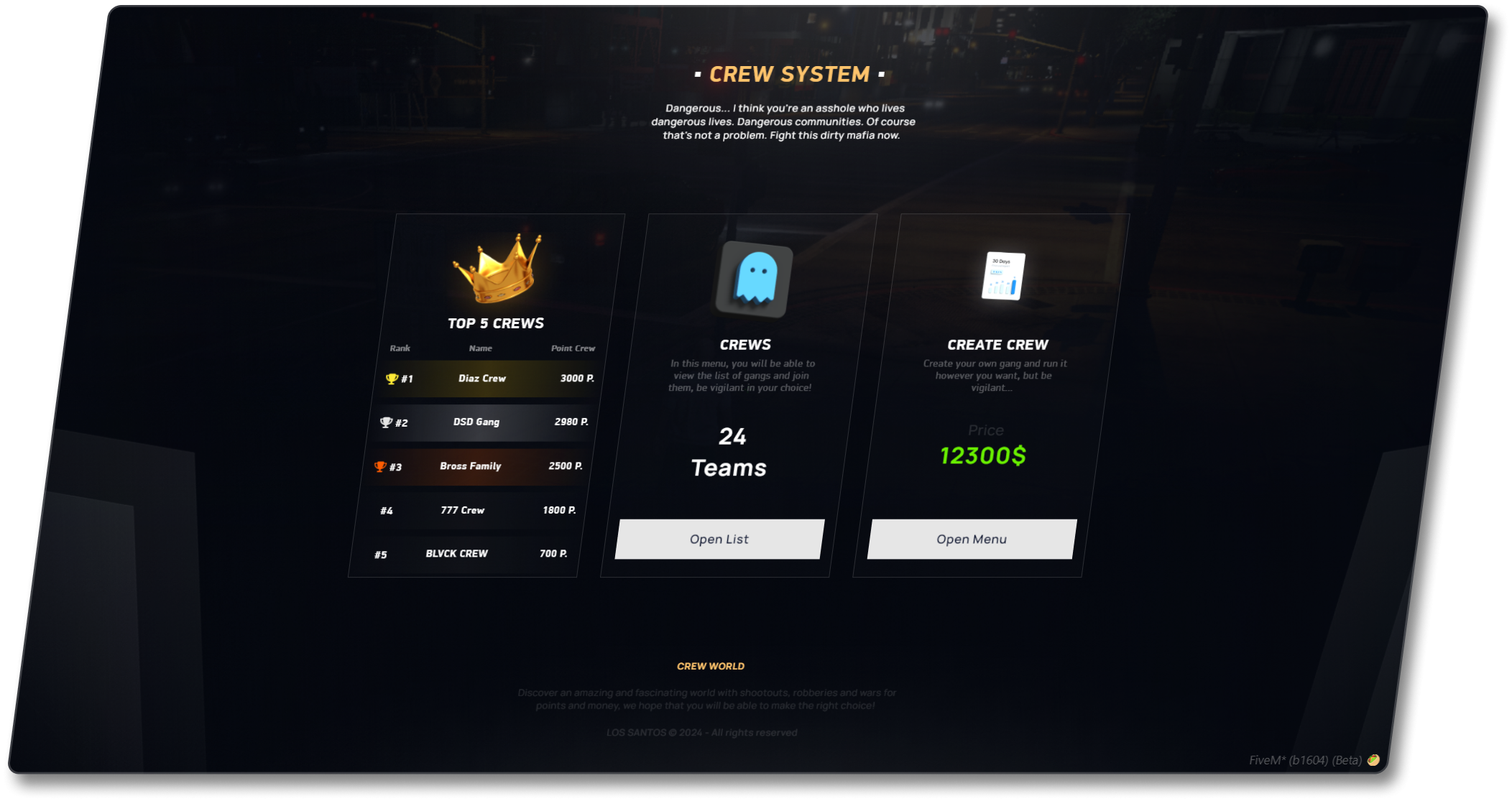 DebuX | [E][OPEN SOURCE] CREW FAMILY SYSTEM