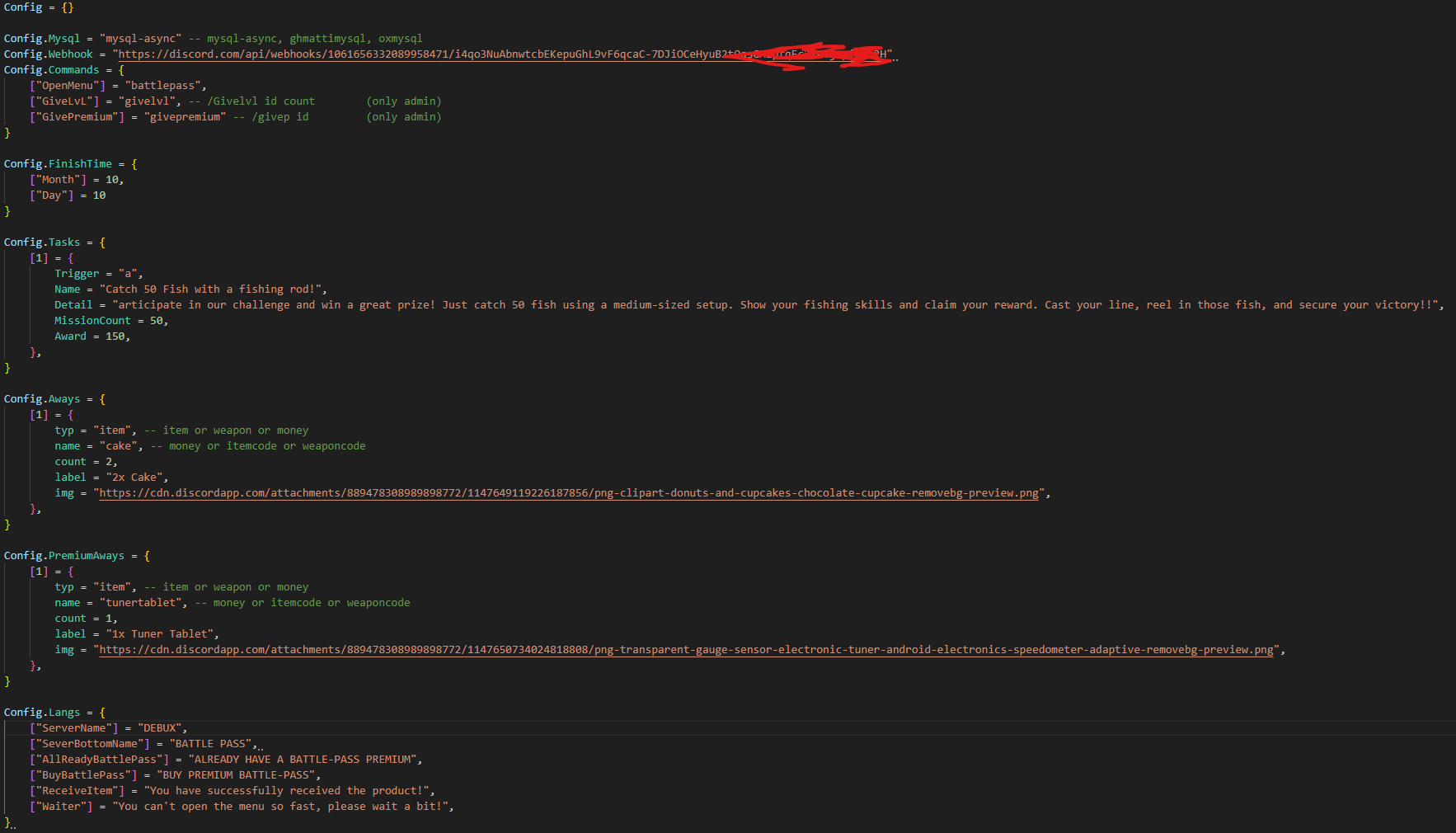 DebuX | [E][OPEN SOURCE] Battlepass Script
