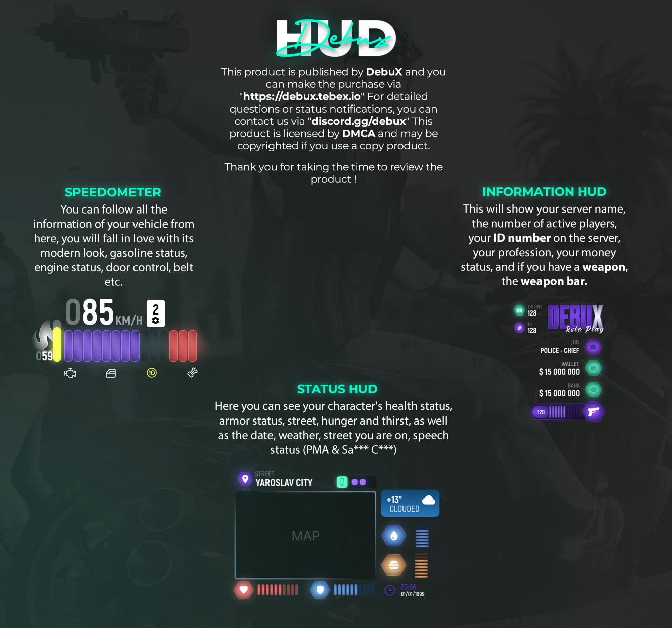 DebuX | [C][OPEN SOURCE] HUD V1