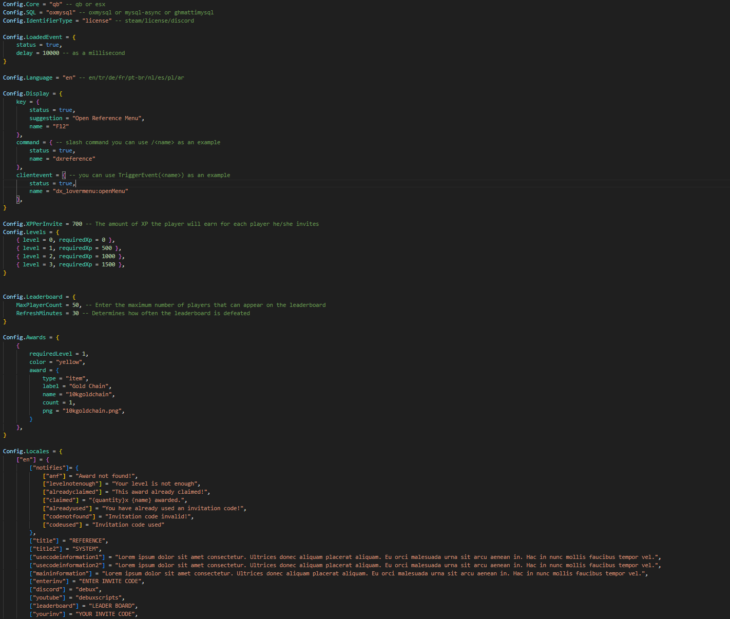DebuX | [E][ESCROW] Reference System (O Style)