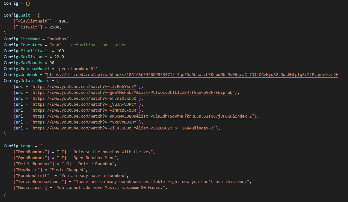 DebuX | [A][OPEN SOURCE] Boombox Script
