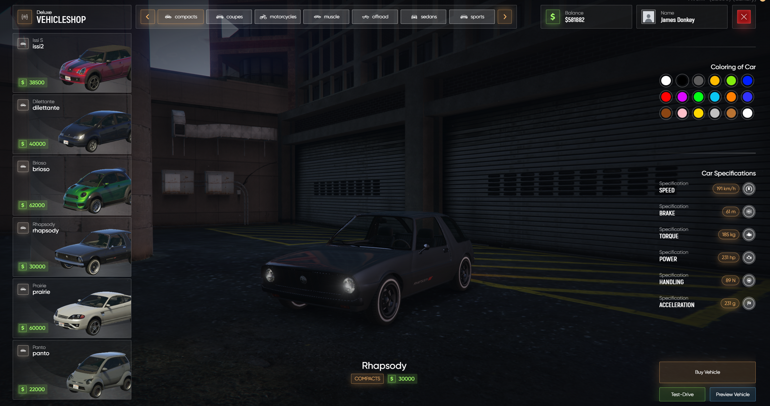 DebuX · Vehicleshop V2