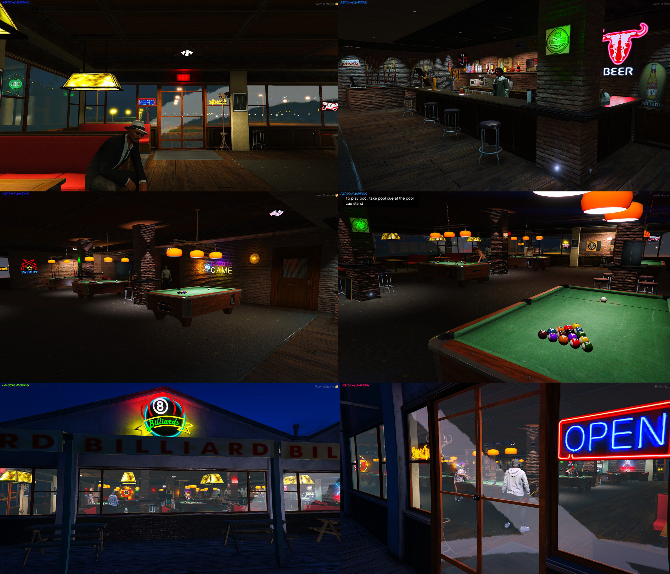 patoche-mapping | Bar Billiard