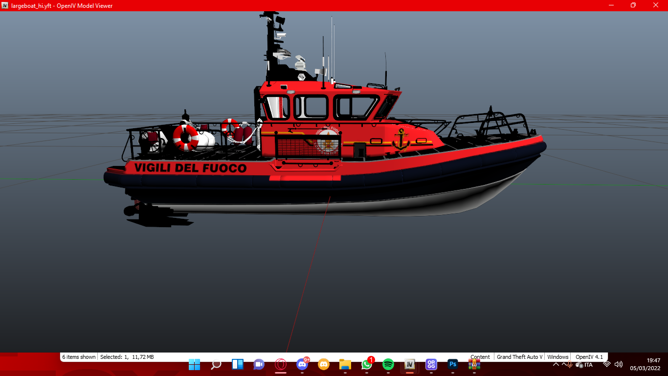 FiveM Customs | [BOAT] Barca VVF - by 𓂀 Renfox™#0102