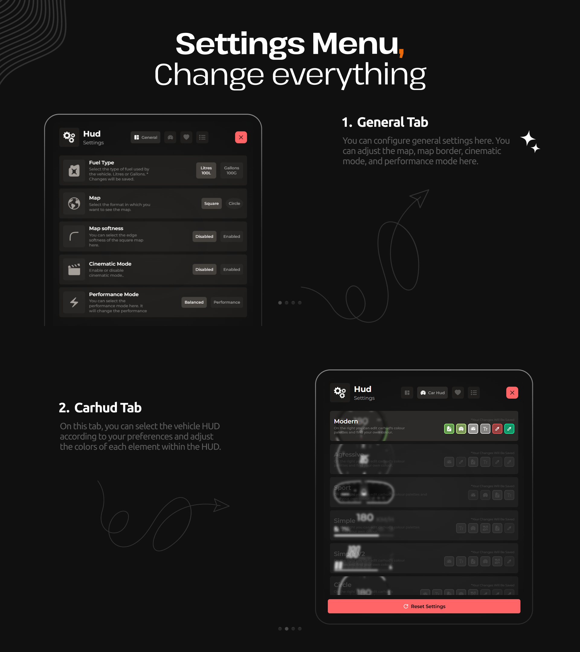 0RESMON | WAIS HUD V6 Customizable - Positionable Map-Dynamic Elements ...