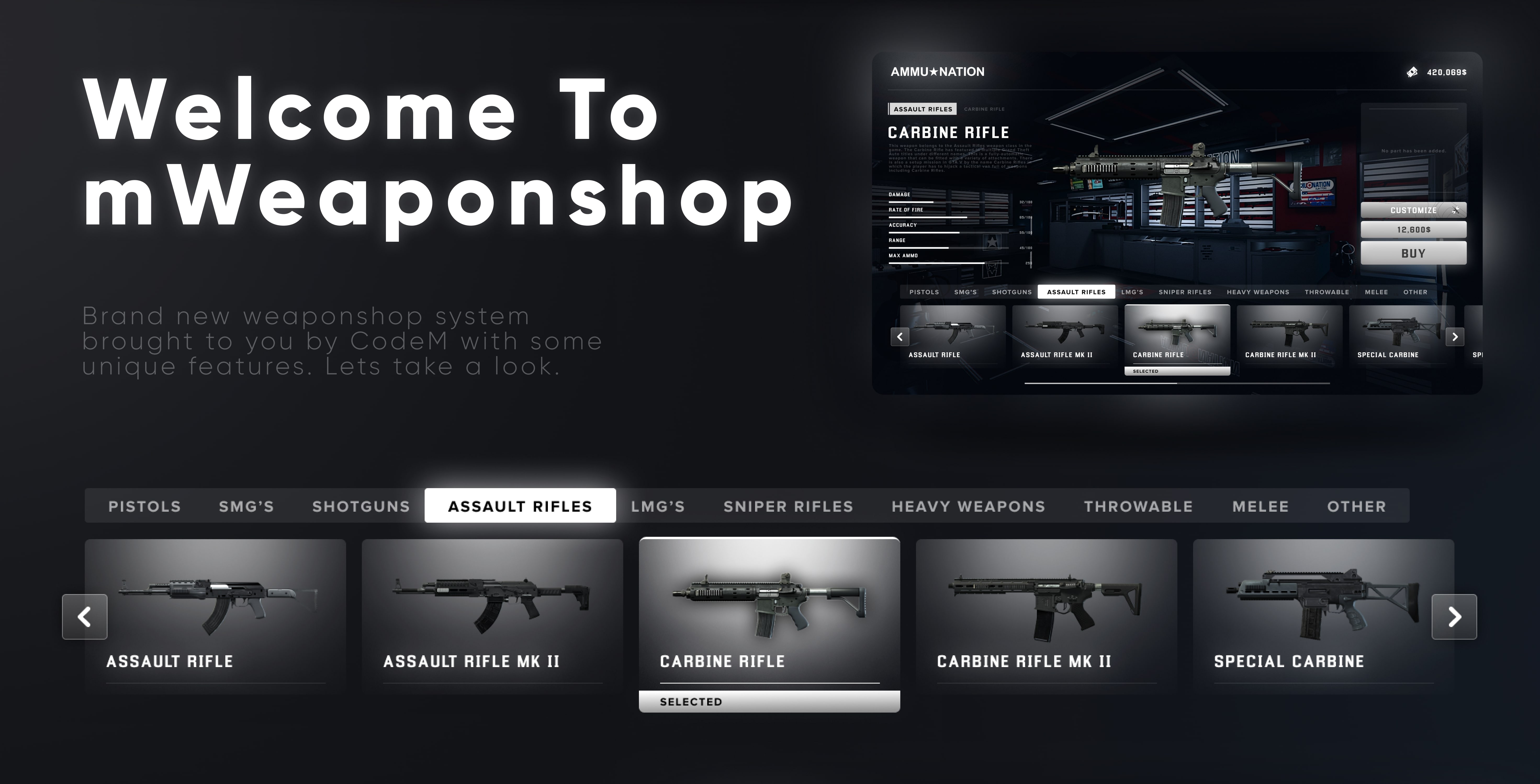 Codem mWeaponshop | FiveM | Tebex | Script Browser | FiveM Assets
