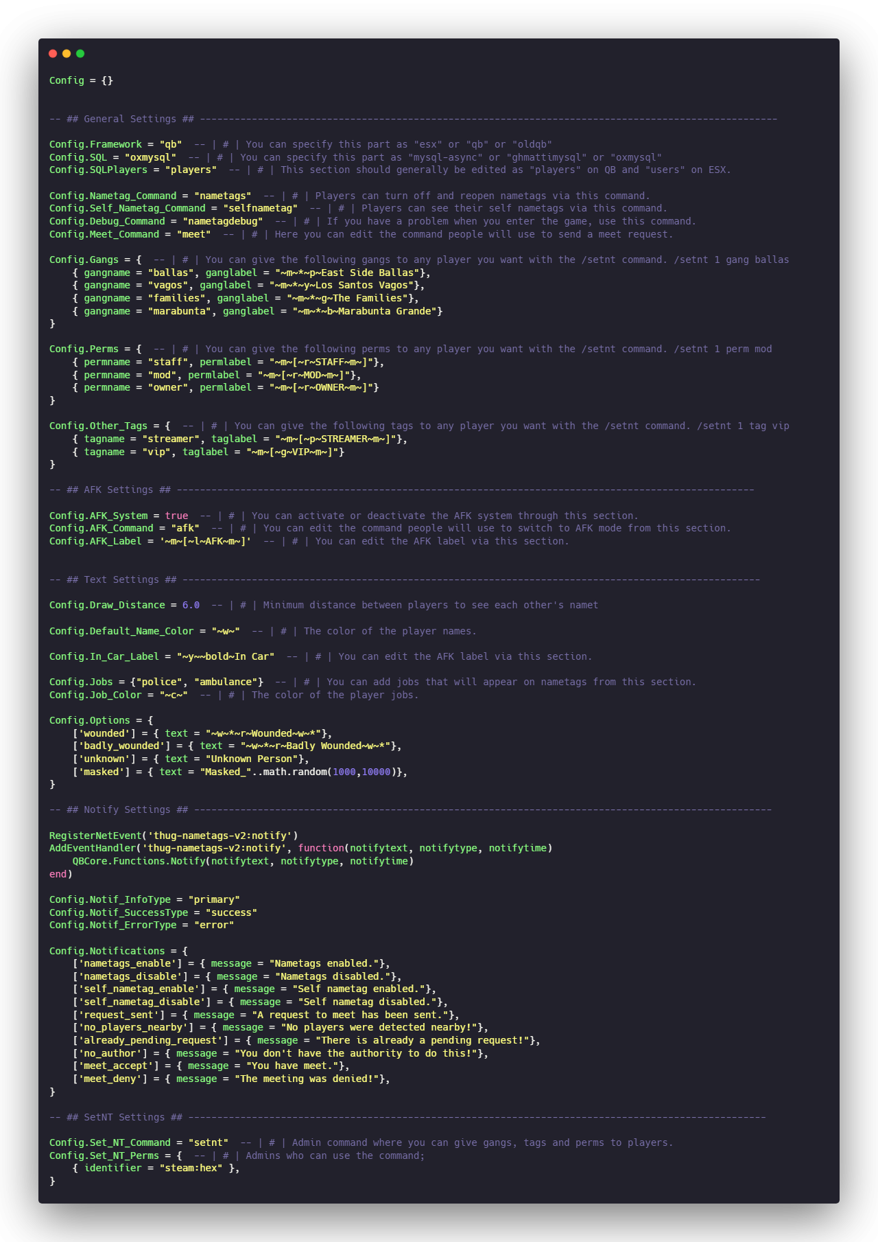Thug Studios | Thug Nametags V2 [QB][ESX]